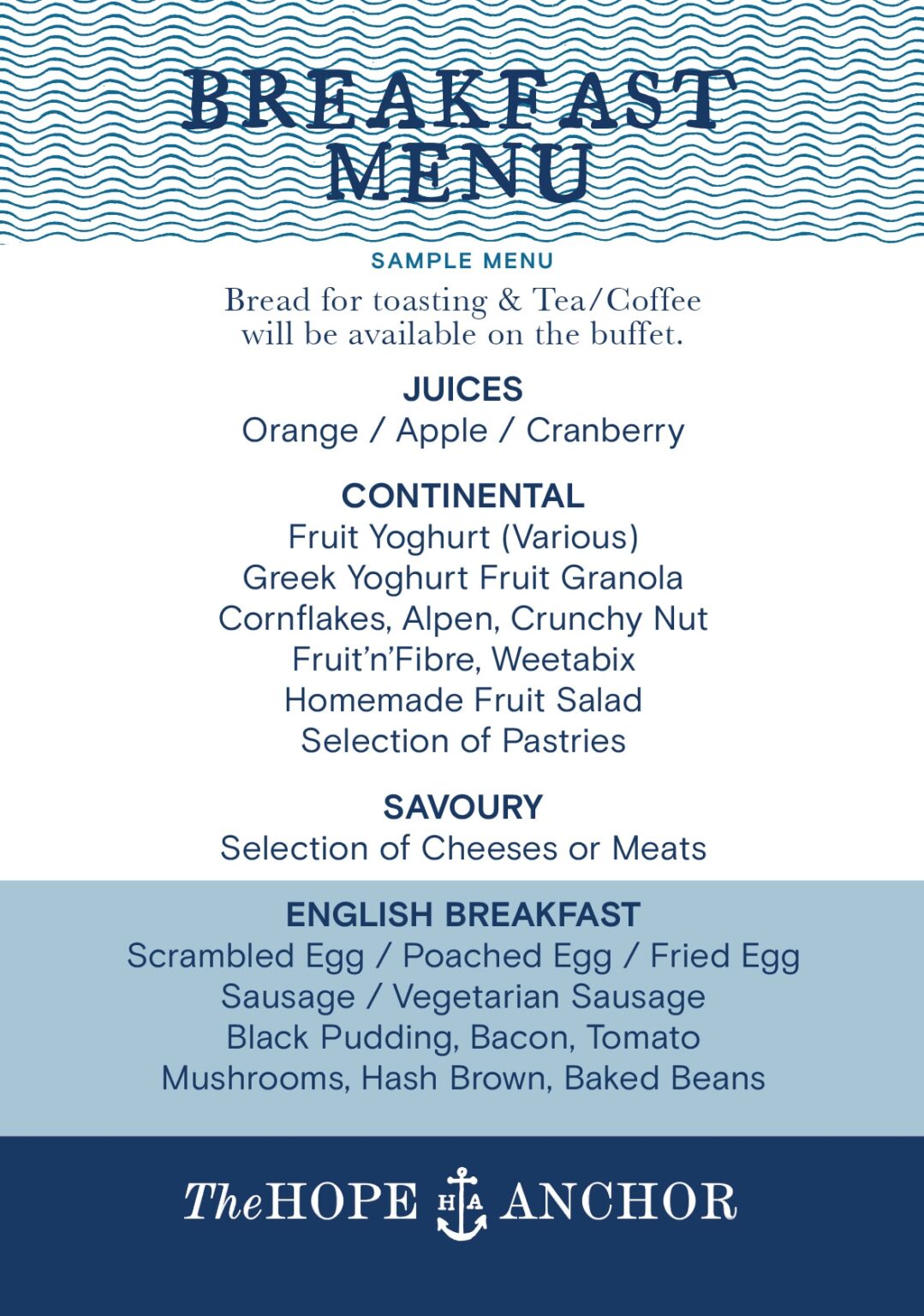 English Breakfast in Rye | The Hope Anchor, East Sussex